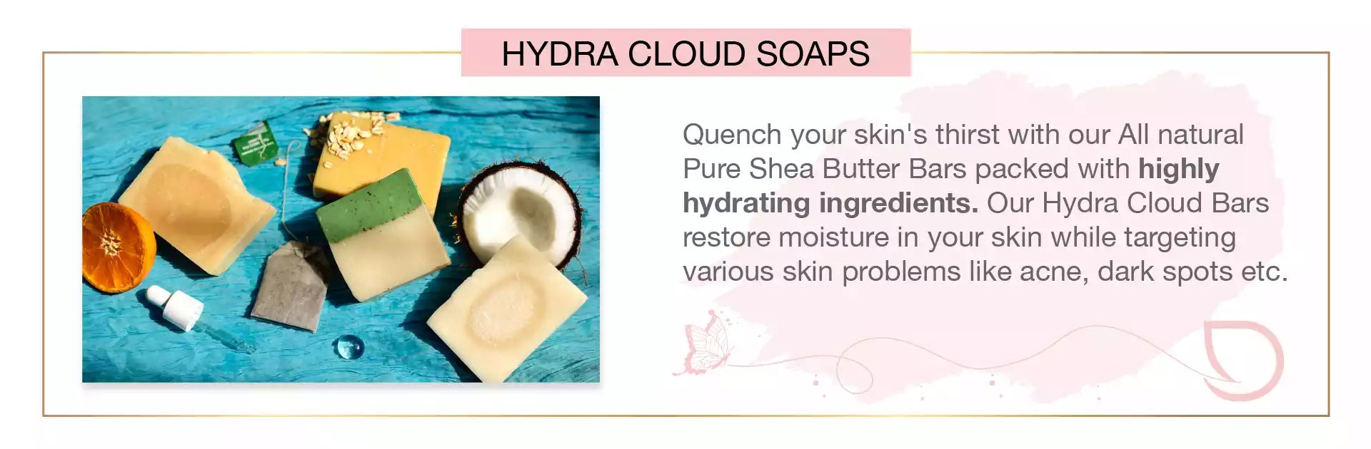 Hydra Cloud Bars - Buy best moisturising bars for sensitive, oily skin